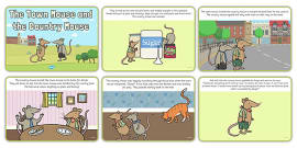 The Town Mouse and the Country Mouse Story Sequencing