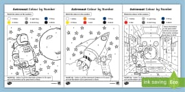 FREE! - Planets Colour by Number (Teacher-Made) - Twinkl