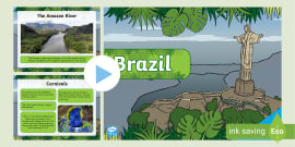 KS2 Brazil Word Search - Geography (Hecho por educadores)