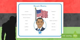 Barack Obama Writing Activity | Black History | Twinkl USA