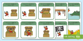 Pirate Positional Language Posters (teacher made) - Twinkl