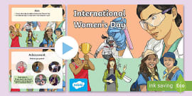 KS1 International Womens Day PowerPoint 2021 (teacher made)