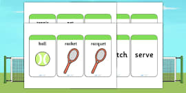 Wimbledon Word Cards (Teacher-Made) - Twinkl