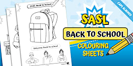 SASL Trace, Sign and Colour Activity Sheet