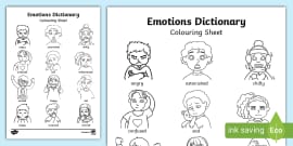 Feelings and Emotions Colouring Pages - Twinkl