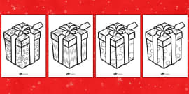 FREE! - Girl Opening Present Colouring Sheet | Colouring Sheets