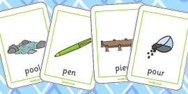 Pictures that start with P | P Picture Cards (teacher made)