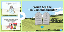 The Ten Commandments PowerPoint for Kids - Primary Resources