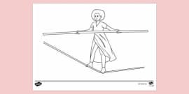 FREE! - Climbing a Rope Colouring l Colouring Sheets