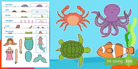 Under the Sea Word Map (teacher made)