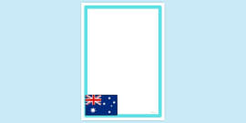 Australian - Flag- Page Border Pack (teacher made) - Twinkl