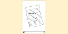 Thank You Colouring | Colouring Sheets