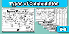 Urban, Suburban, and Rural Communities Cut and Paste