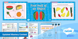 What is Half? Halving Activity Cut-Outs (teacher made)