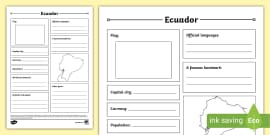 Peru Fact File Template (Teacher-Made) - Twinkl