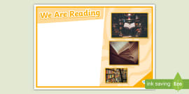 We Are Reading Bee-Themed Display Poster (teacher made)