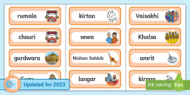 Sikhi Word Mat (teacher made) - Twinkl