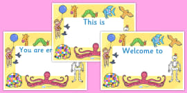 👉 Pirate Themed Editable Class Welcome Signs