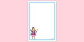 Simple Blank Tooth Fairy Page Border | Page Borders | Twinkl