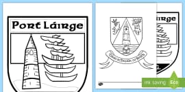 Limerick County Crest Colouring Pages | Twinkl Resources