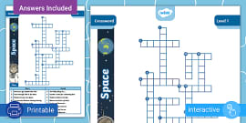 Space & the Solar System Crossword Puzzle | Space Crossword