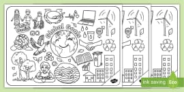 All About Global Goals Climate Action Colouring Activity