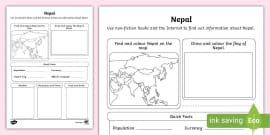 KS1 Nepal Fact Cards (teacher made) - Twinkl