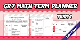 Grade 7 Maths - Term 1 - Assessment (CAPS Aligned)