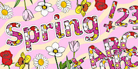'Spring' Display Lettering