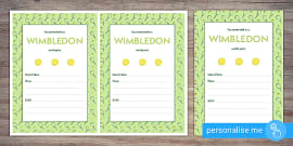FREE! - Tennis Themed Party Invitations (teacher made)