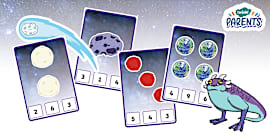 Space-Themed Peg Matching Activity
