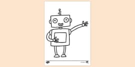 Split Pin Robot Craft Template (teacher made)