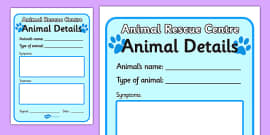 Animal Rescue Worksheet / Worksheet (teacher made)