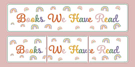 Muted Rainbow Themed Editable Banner (teacher made) - Twinkl