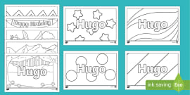 FREE! - Imogen Name Simple Colouring Bookmarks - Twinkl