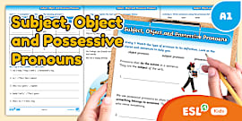 Pronouns ESL Activity Sheet [Teens, A1]