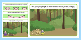 FREE! - The Three Little Pigs Page Borders (teacher made)