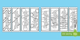 FREE! - Myla Name Simple Colouring Bookmarks (teacher made)