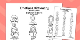 How Do You Feel Today? Emotions Chart Romanian Translation - romanian