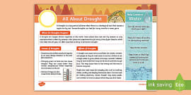 Floods and Droughts Comparison Worksheet / Worksheet