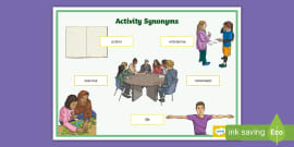 Display Synonyms Word Mat (teacher made) - Twinkl