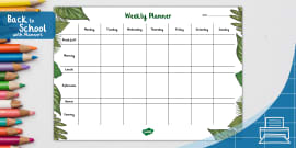 Retro Weekly Planner | Twinkl Busy Bees (teacher made)