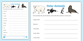 👉 Polar Animals Tangram Activity - Twinkl - KS1