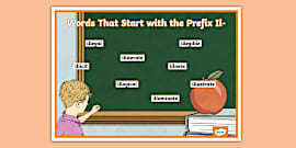 Prefix bi- Word Mat (teacher made) - Twinkl