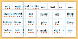 Heart Words Flashcards (teacher made) - Twinkl
