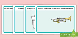 Musical Instrument Flashcards (Matching Pack) (teacher made)