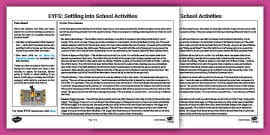 EYFS Daily Routine Warm Up Songs for Kids Resource Pack