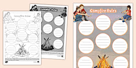Bonfire Fire Triangle Worksheet