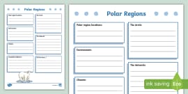 The Polar Regions Fact File Template (Teacher-Made) - Twinkl