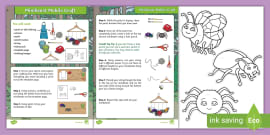 Moving Collage | Minibeast Craft (teacher made) - Twinkl